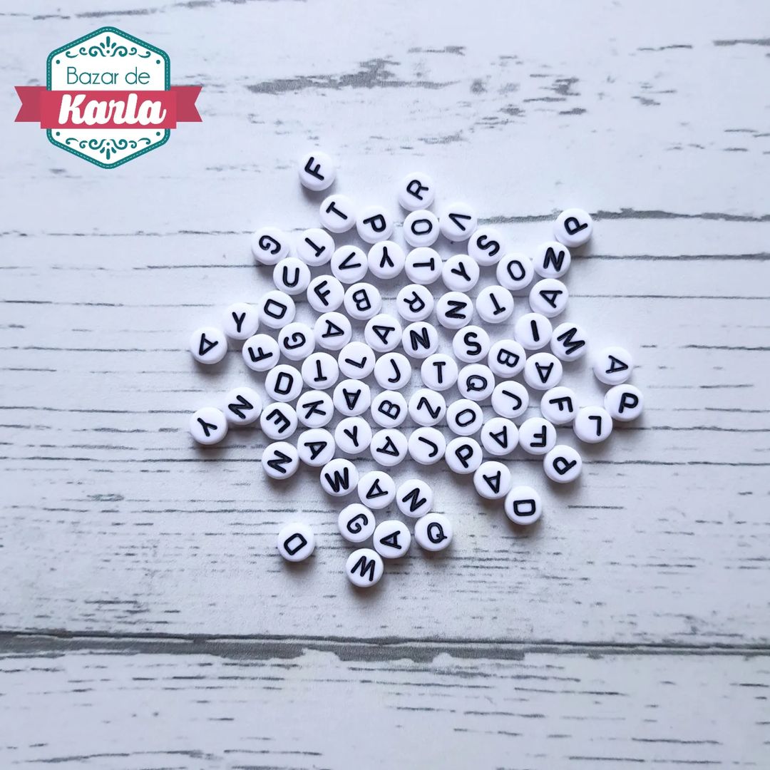 Letras redondas blancas (Surtidas) - Bazar de Karla